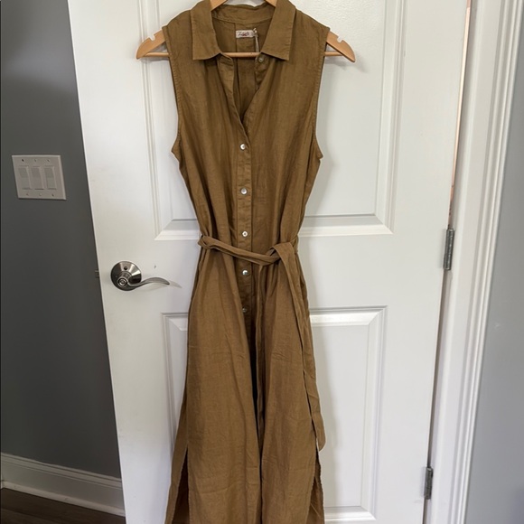 Faherty | Dresses | Faherty Linen Buttondown Dress | Poshmark
